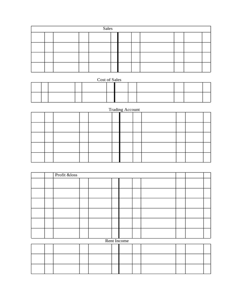 Final Accounts Template | PDF