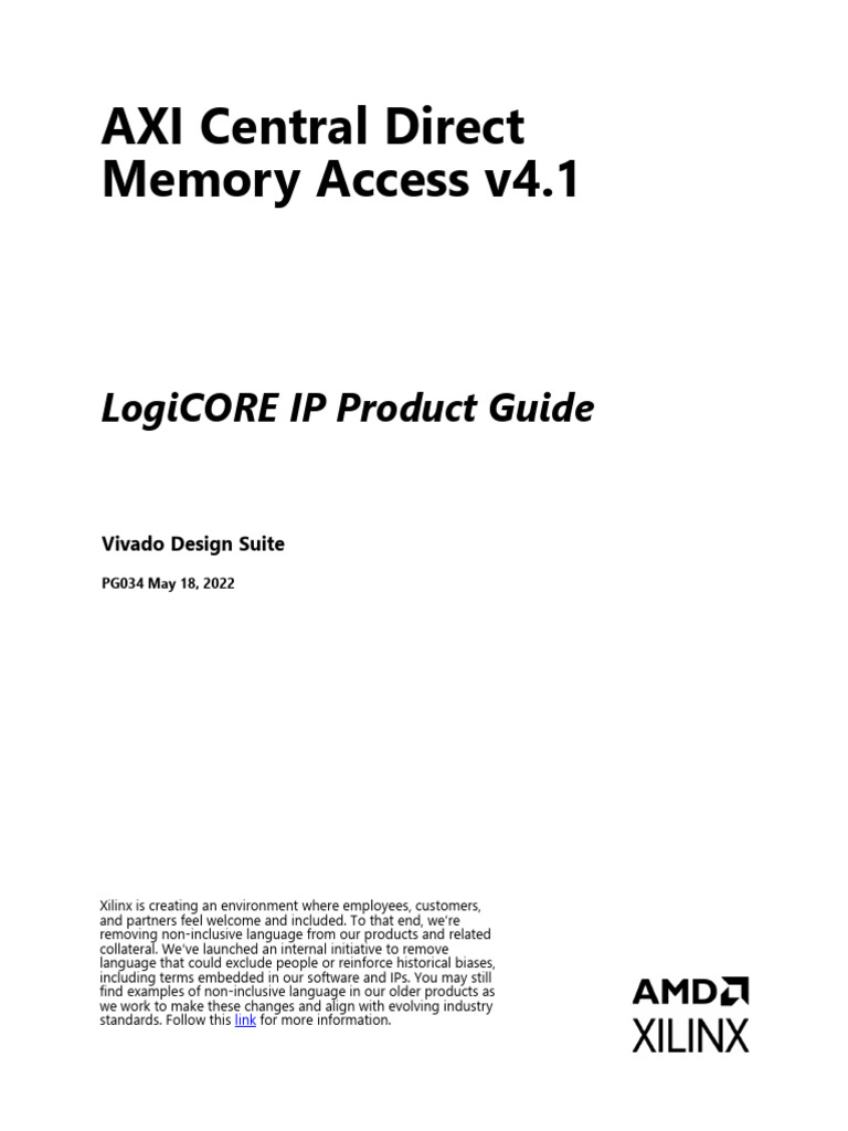 pg034 Axi Cdma | PDF | Pointer (Computer Programming) | Computing