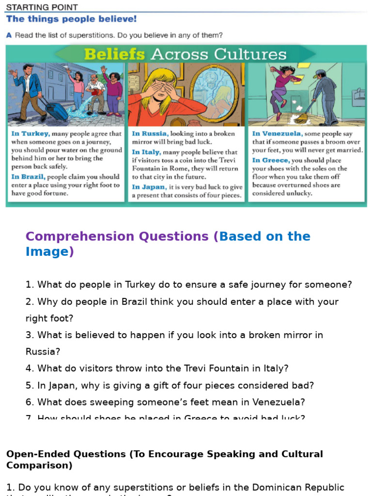 Passage 2 Unit 4 Introduction | PDF | Luck | Superstitions