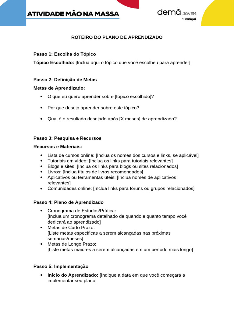 Encontro 15 As Vantagens de Aprender para A Vida Inteira - Roteiro Do ...