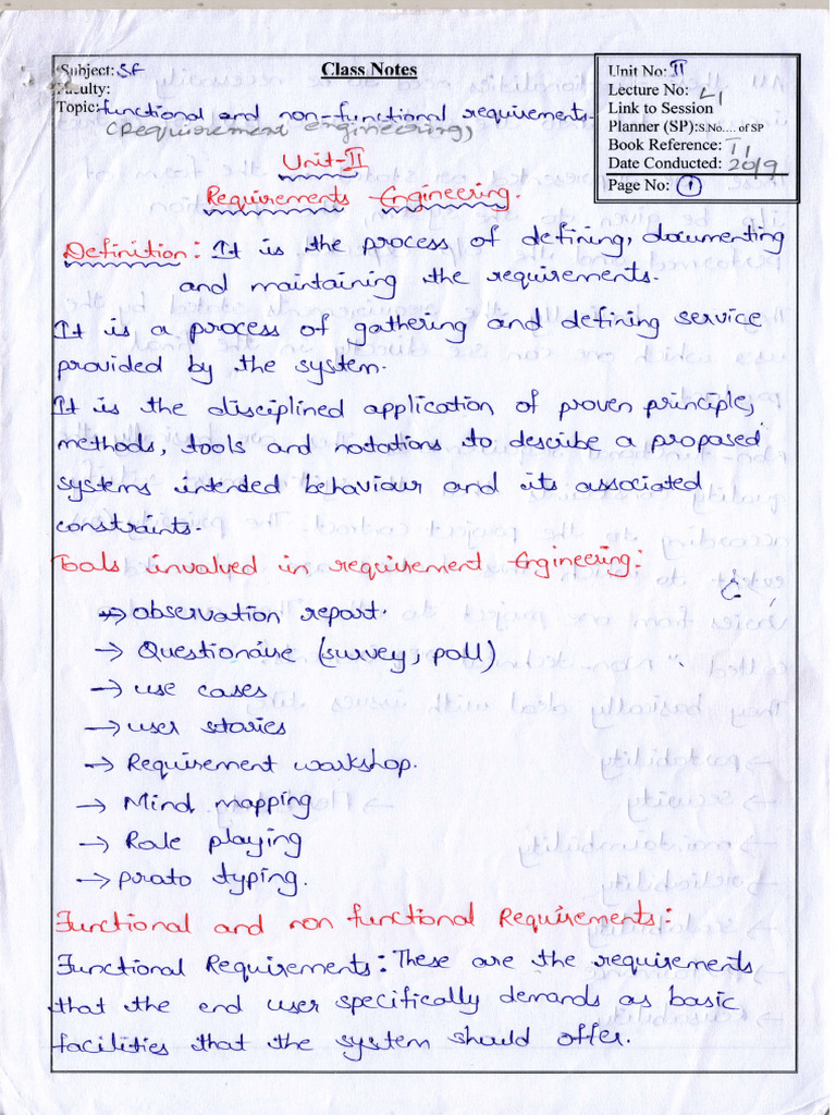 Se Unit-II Notes | PDF