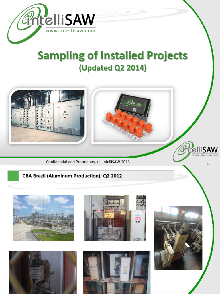 IntelliSAW Sampling of Installed Projects | PDF