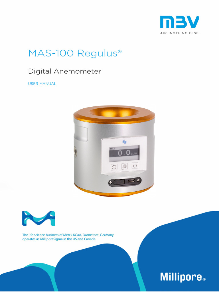 User Manual MAS-100 Regulus en V3.0 | PDF | Calibration | Waste