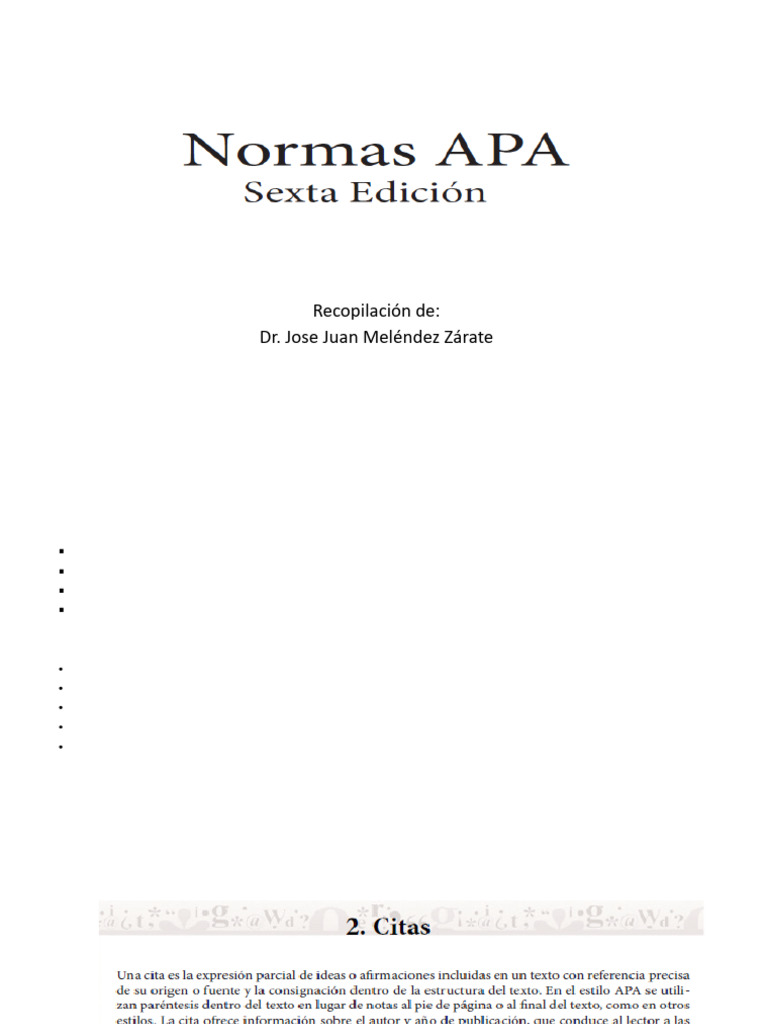 Normas Apa Sexta Edición | PDF
