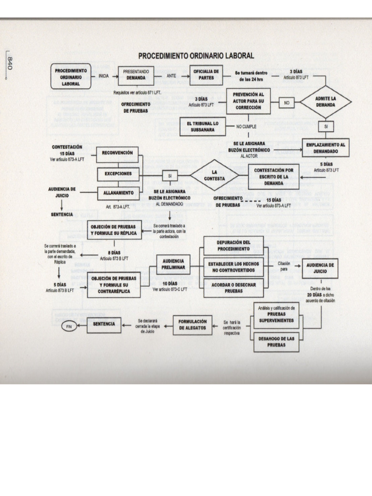 Esquema Del Procedimiento Ordinario | PDF