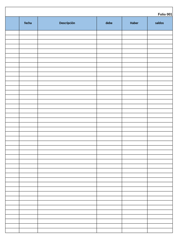 Formato Libro Diario Vacio | PDF