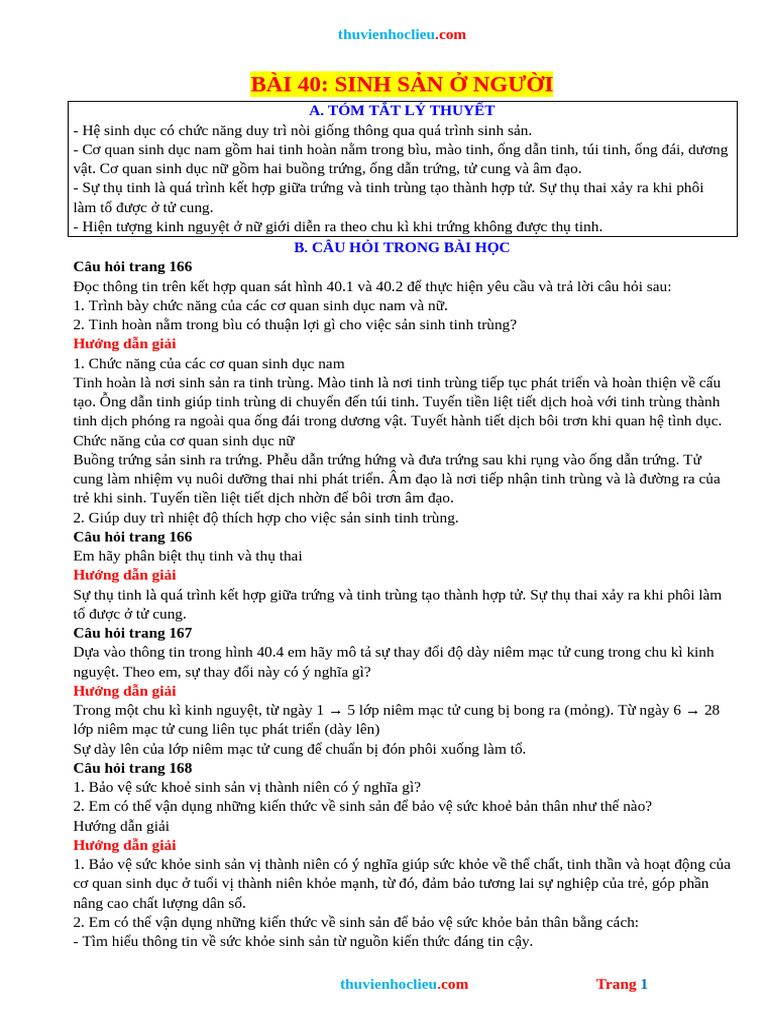 Thuvienhoclieu.com Chuyen de KHTN 8 Ket Noi Bai 40 (1) | PDF