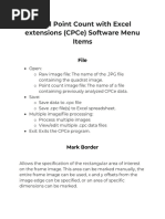 Cpce - 41 - Help Manual Coral Point Count | PDF | Microsoft Excel ...