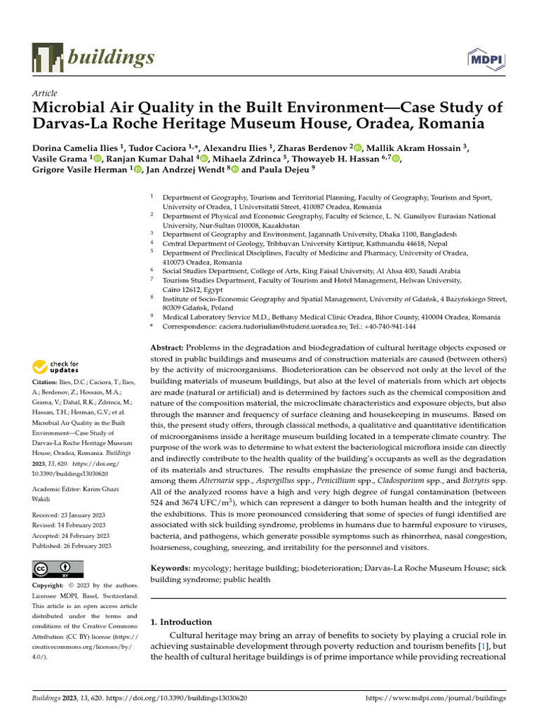 Microbial_Air_Quality_in_the_Built_Envir | PDF | Oxide | Fungus