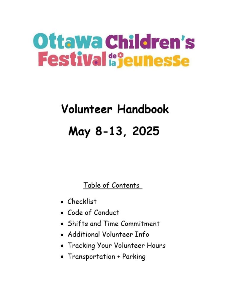 2025 OCF Volunteer Handbook PDF | PDF