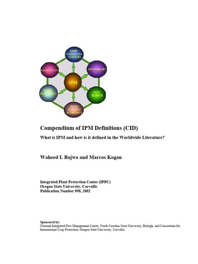 Compendium of IPM Definitions CID What I | PDF | Pesticide | Pest Control