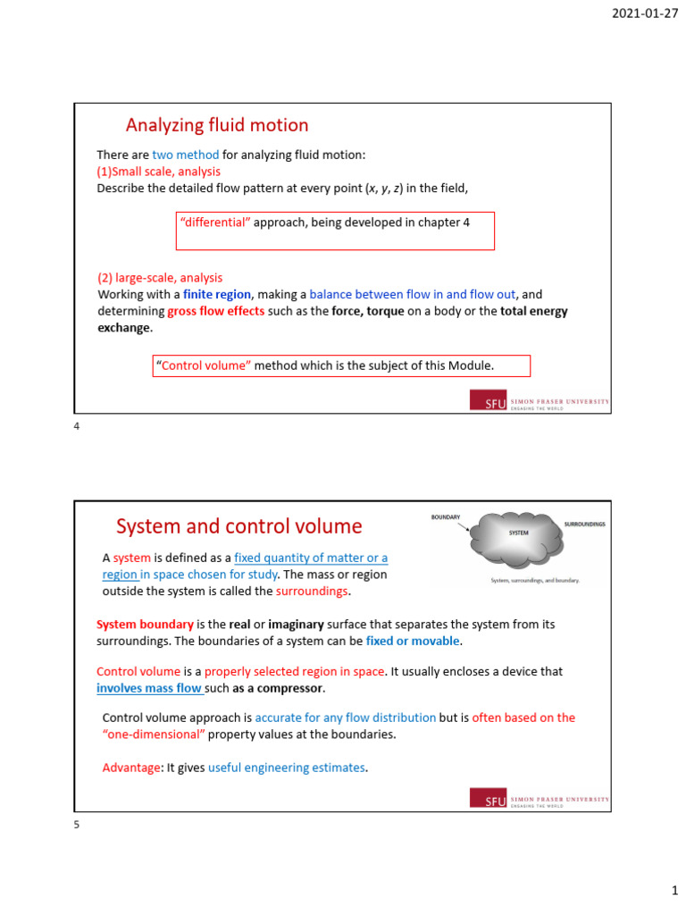 Lec8 - Reynolds Transport Theorem | PDF | Force | Continuum Mechanics