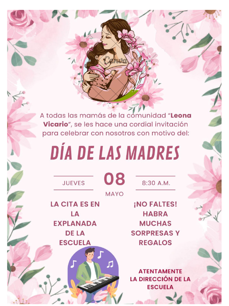 Invitación Dia de Las Madres DIGITAL | PDF