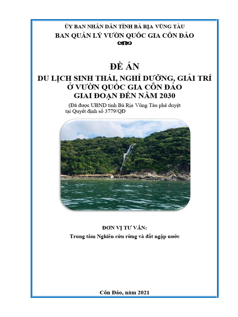 De An DLST VQG Con Dao Den 2030 Kem Theo QD So 3779 | PDF