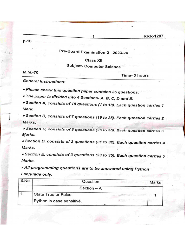CS PB2 RO Delhi 2024 | PDF