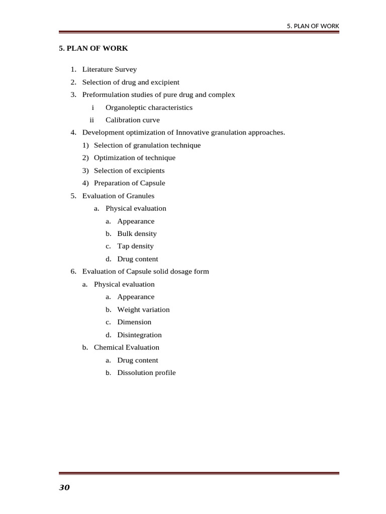04 Plan of Work | PDF
