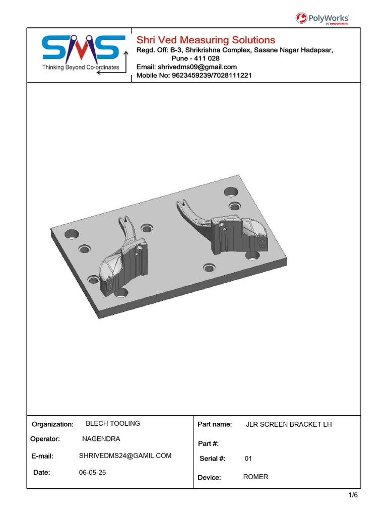 JLR SCREEN BRACKET LH_06-05-2025 | PDF | Geometry