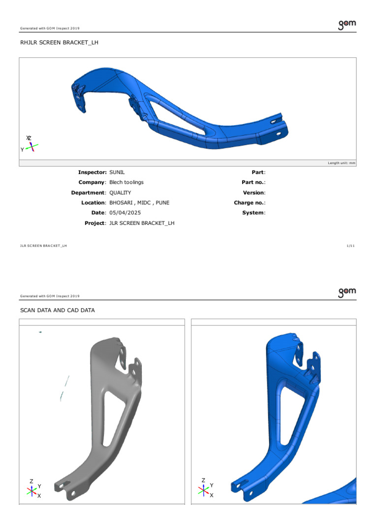 JLR Screen Bracket - LH | PDF