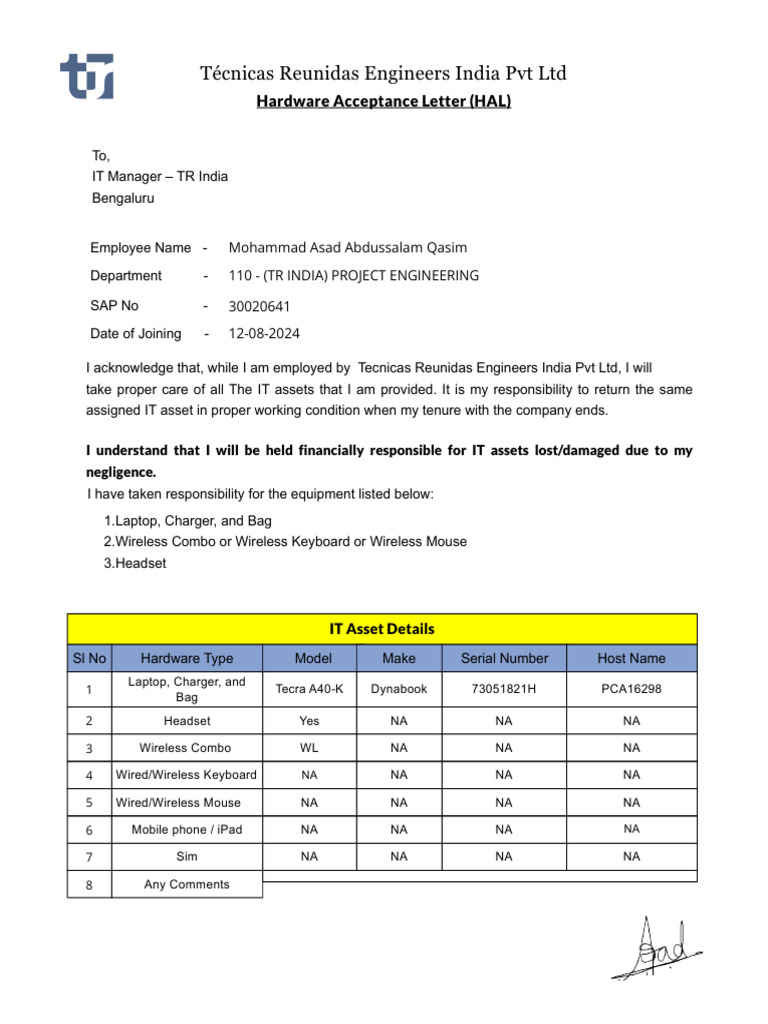 HAL Data | PDF