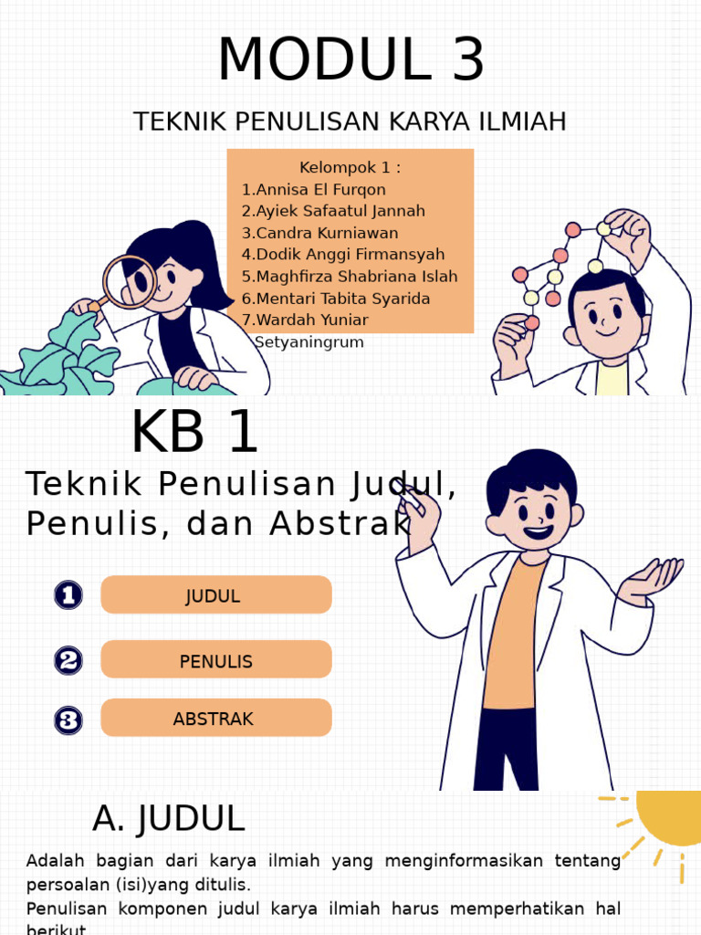 Modul 3 Teknik Penulisan Karya Ilmiah (Kelompok 1) | PDF