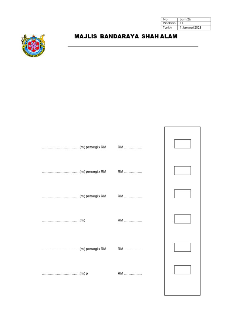 3-Jadual Perkiraan Dan Fi Pelan - Teres | PDF