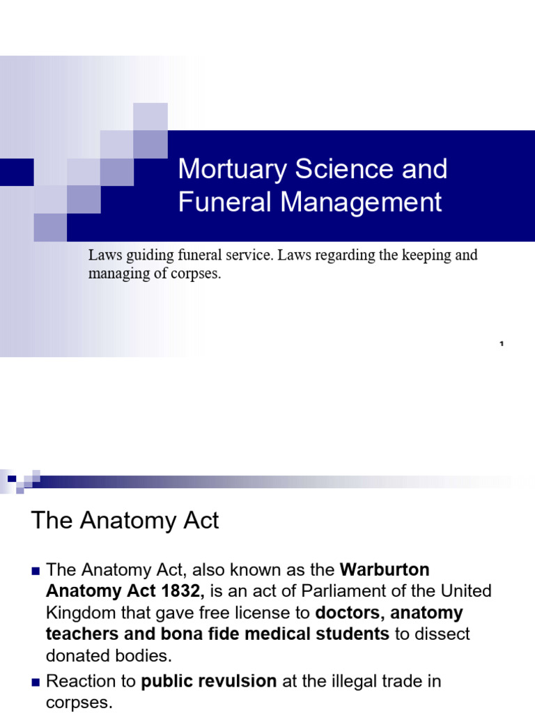 Mortuary Science and Funeral Management | PDF | Cremation | Funeral
