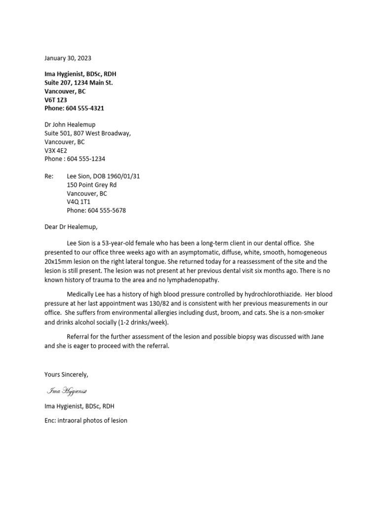 Referral Letter Sample 23 | PDF