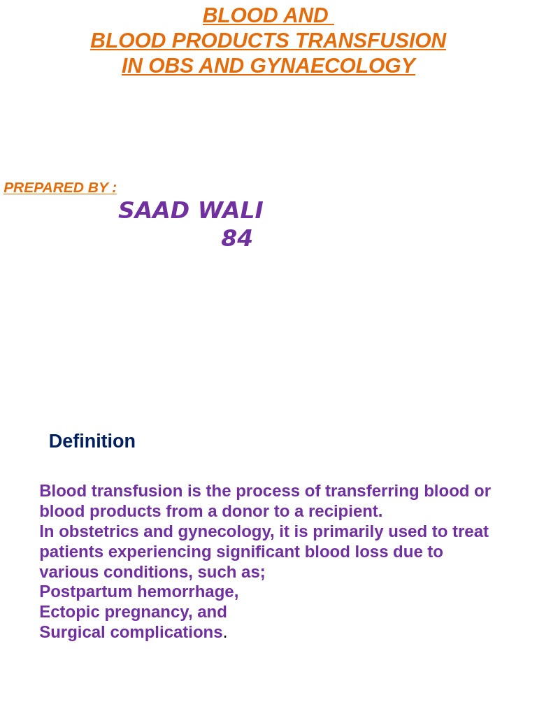 Blood Transfusion Protocol in Obstetrics | PDF | Bleeding | Blood