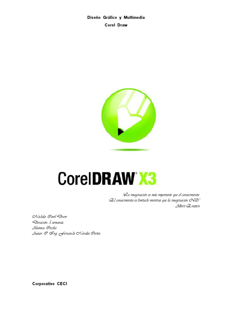 Manual de Corel Draw | PDF | Ventana (informática) | Diseño gráfico