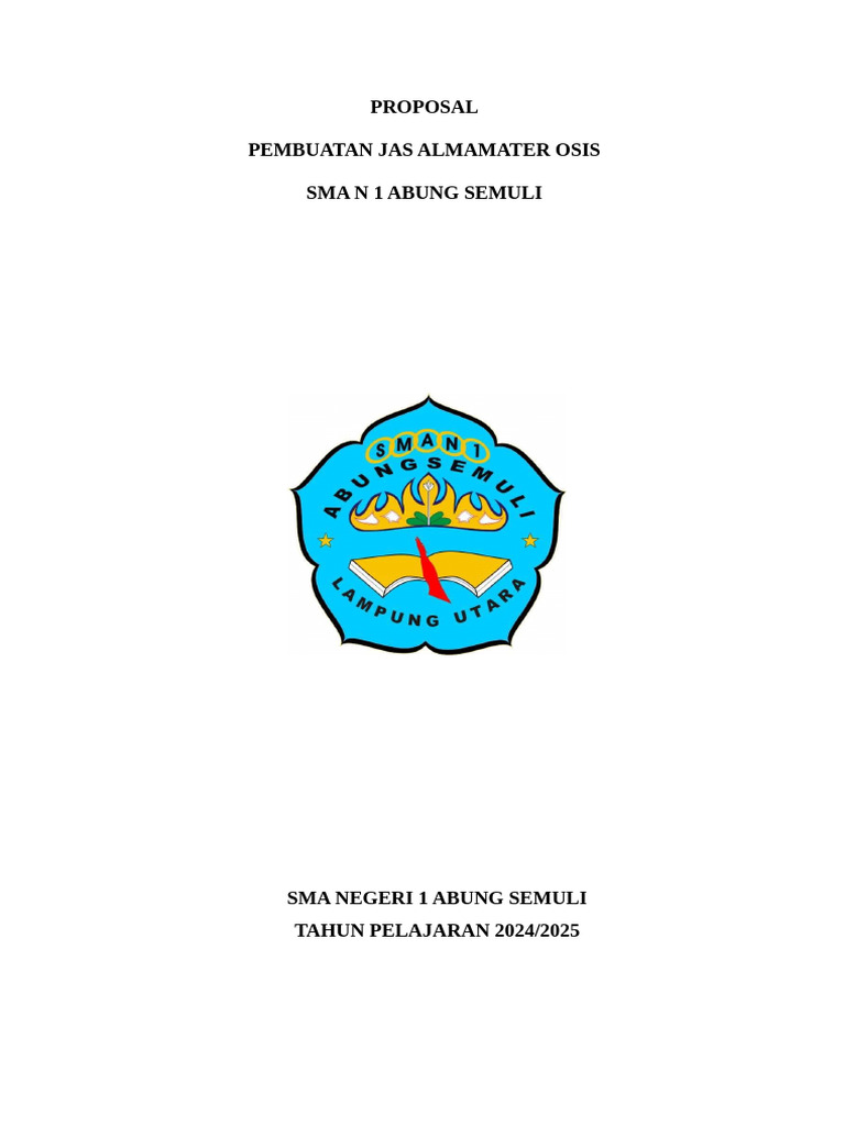 Proposal Pembuatan Jas Almamater Osis-1 | PDF