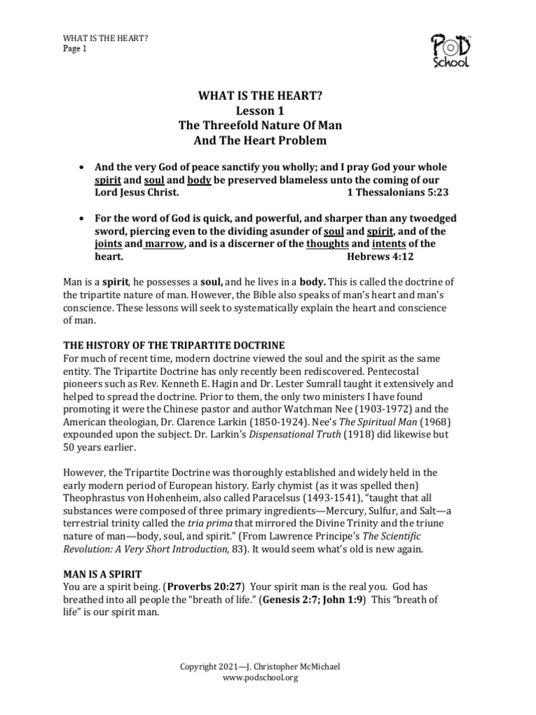 WHAT IS THE HEART Course 2022feb10 | PDF | Born Again | Thou