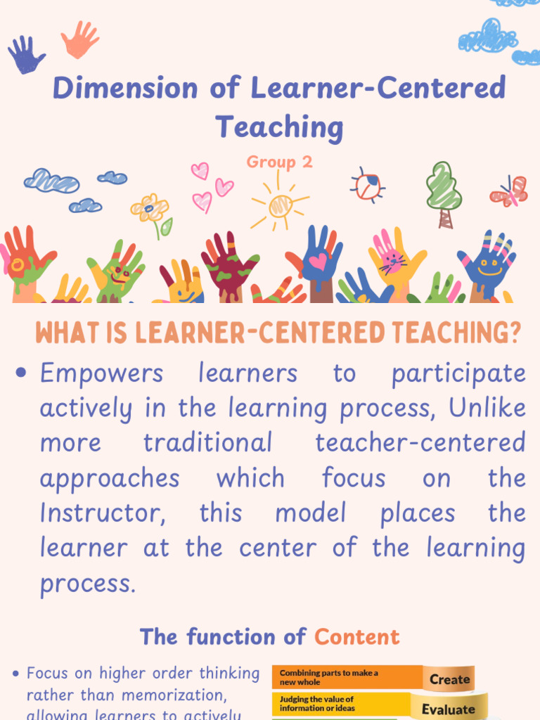 Learner-Centered Teaching Strategies | PDF | Educational Assessment ...