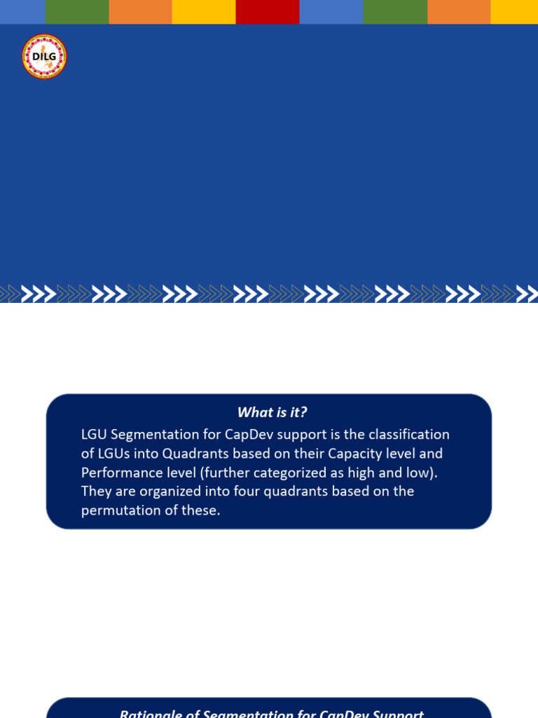 3 LGU Segmentation CapDev Presentation | PDF | Emergency Management | Weighted Arithmetic Mean