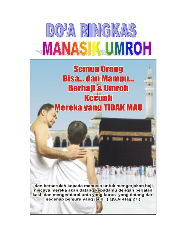 Doa Manasik Umroh Ringkas | PDF