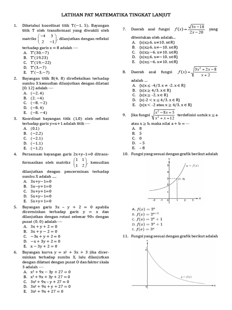 Latihan PAT MTL | PDF