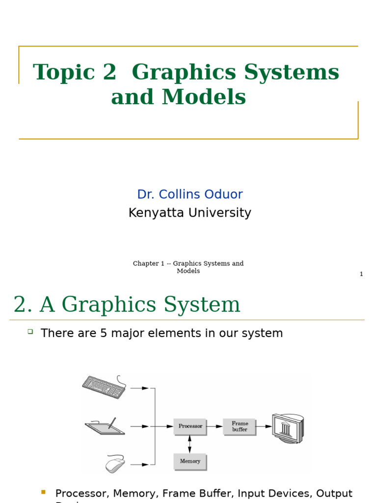 Topic 2 Graphics Systems and Models | PDF | Shader | Computer Graphics