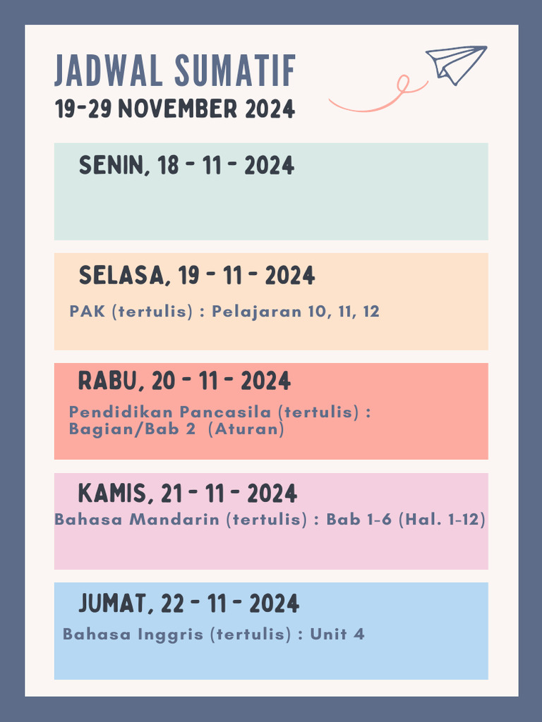 Jadwal Sas Kelas 2 Ok | PDF