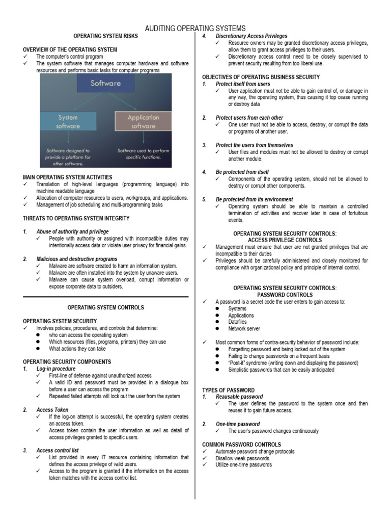 Auditing Operations System | PDF | Malware | Operating System