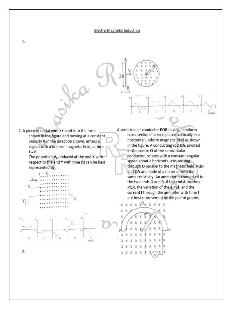 Electro Magnetic Induction Explained | PDF | Magnetic Field ...