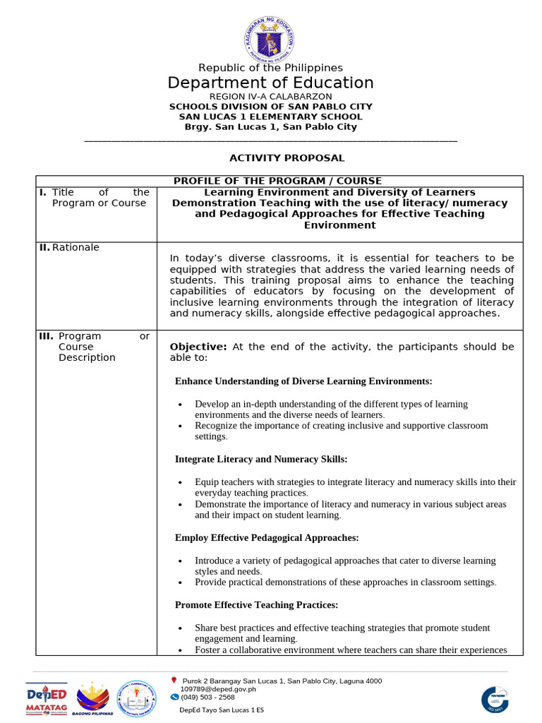 5th-SLAC-Learning Environment and Diversity of Learners | PDF ...
