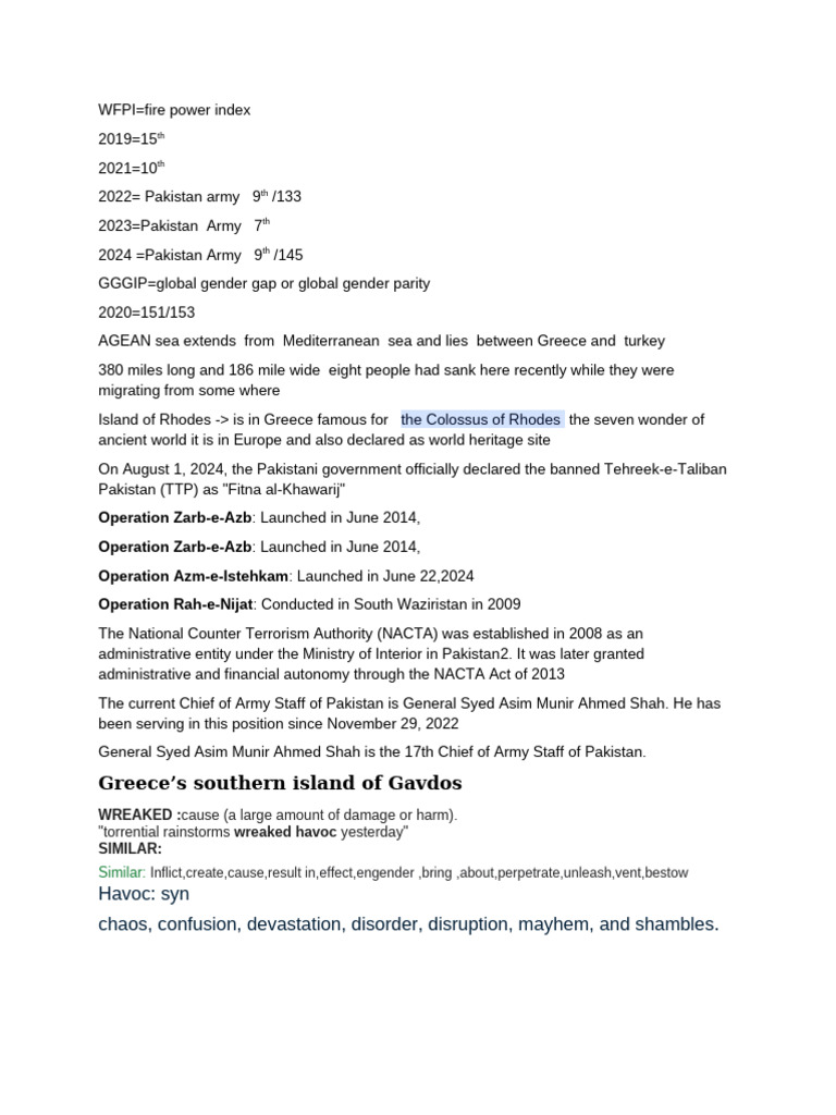 GK and Current Affair Notes | PDF | Gulf Cooperation Council