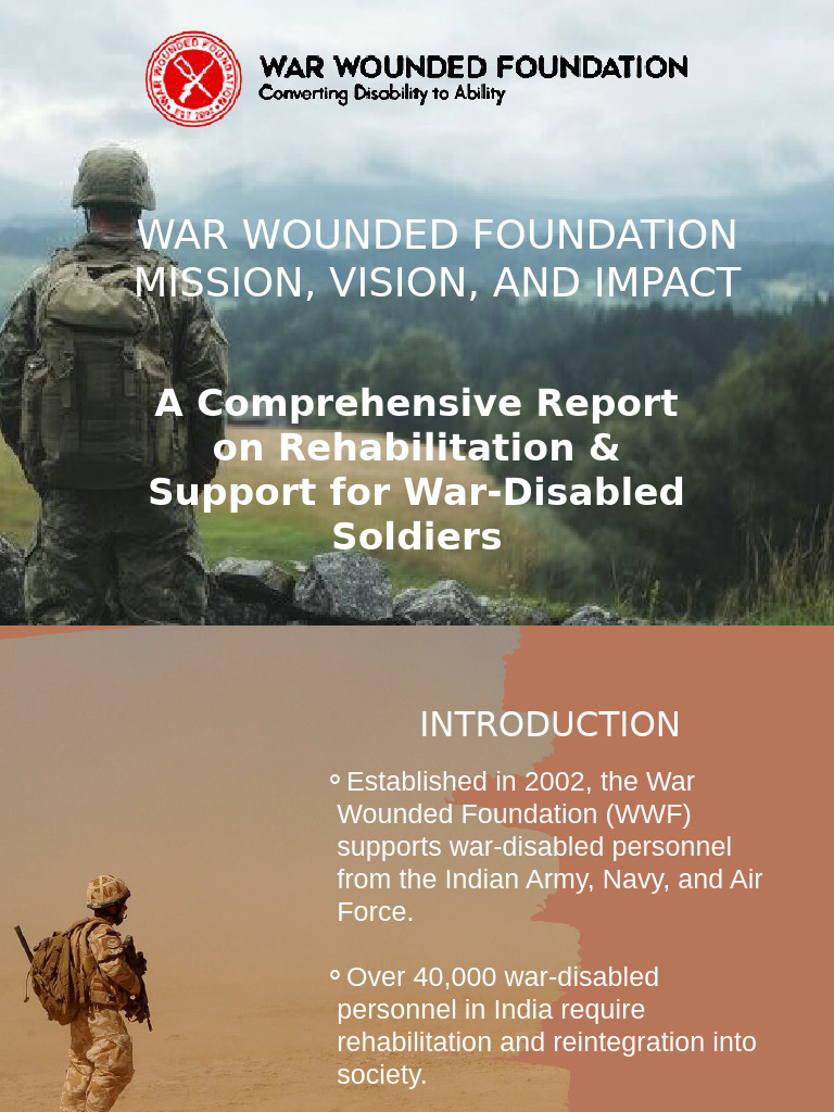 War Wounded Foundation: Empowering Disabled Soldiers | PDF