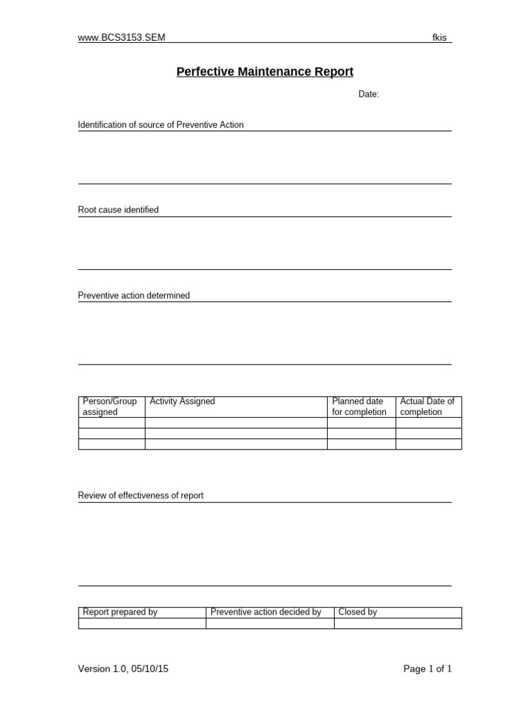 Fkis - Perfective Maintenance Report | PDF