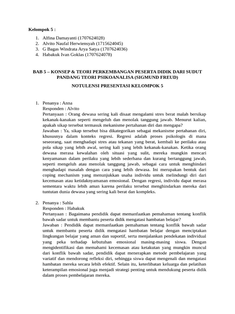 Notulensi Kel 5 PPD | PDF