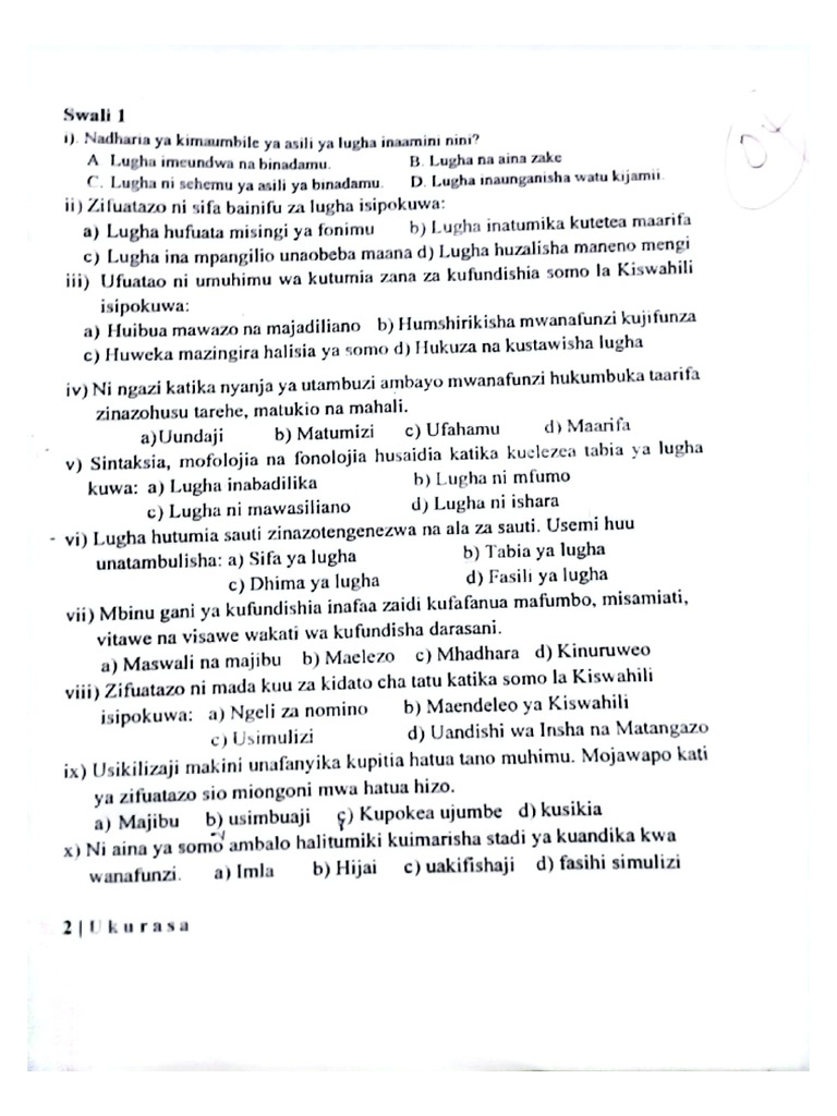 LC 221 Test 2023,2024 | PDF