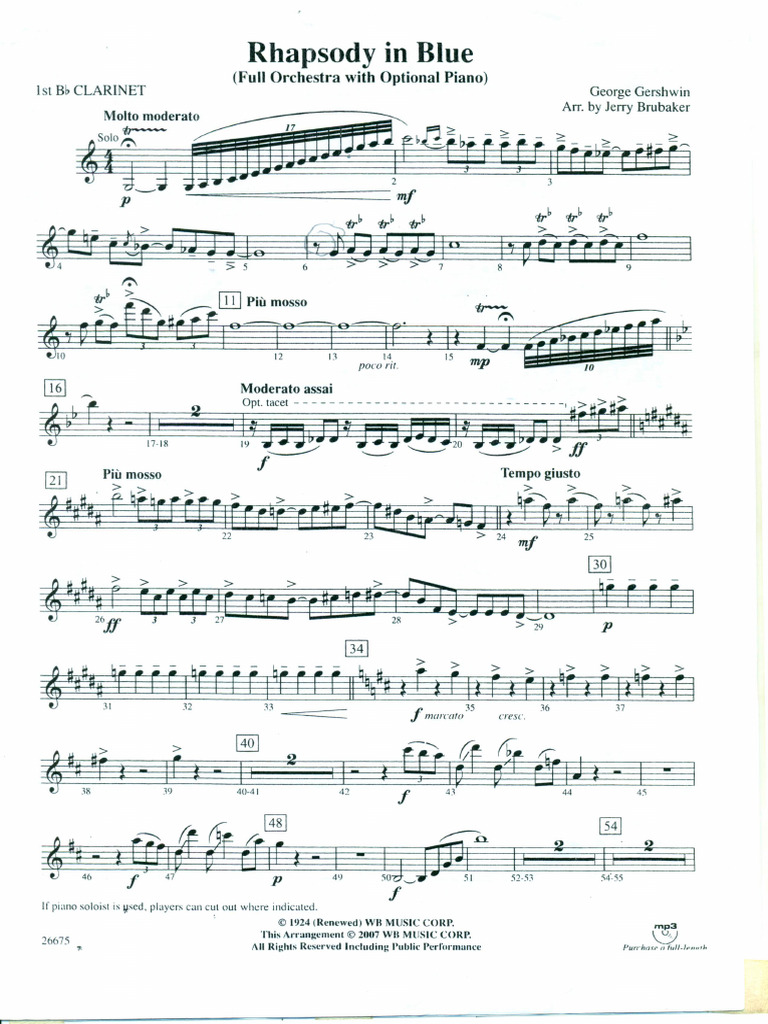 1st Clarinet | PDF