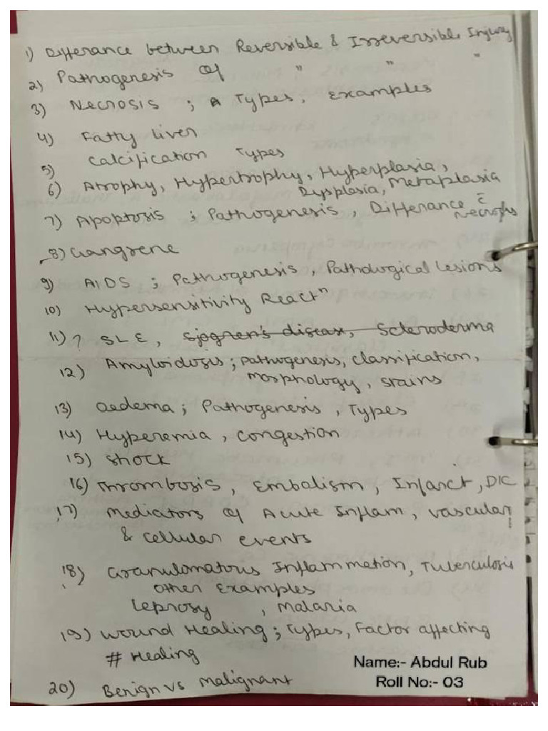 1 Pathology Important | PDF