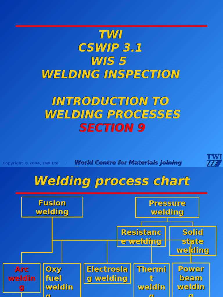 09 Intoduction To Welding Processes | PDF | Welding | Construction