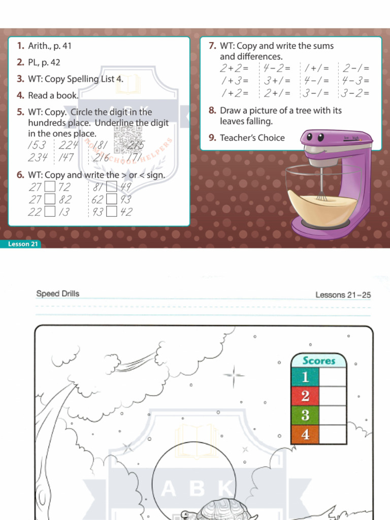 Seatwork G2. Lesson 21-25 | PDF