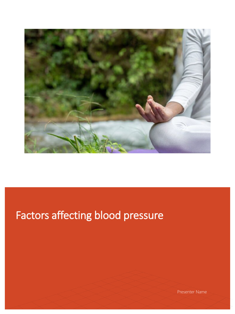 Factors Affecting Blood Pressure | PDF